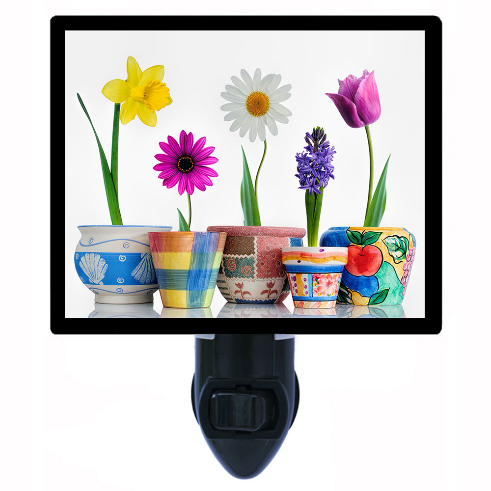 Colorful Pots - Night Light Designs