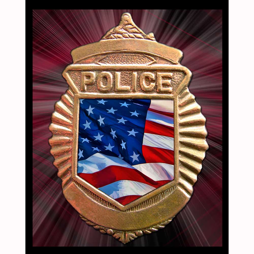 Police Badge - Night Light Designs