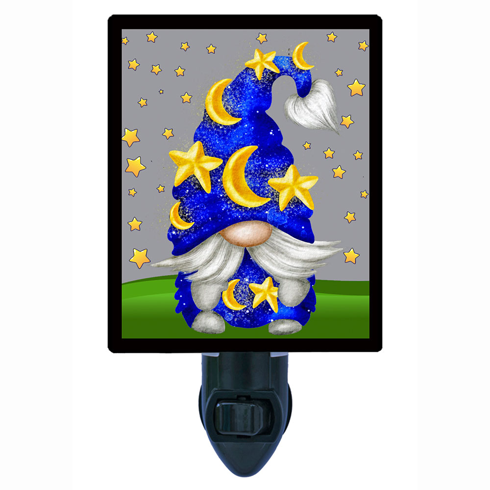 Moon and Stars Gnome - Night Light Designs